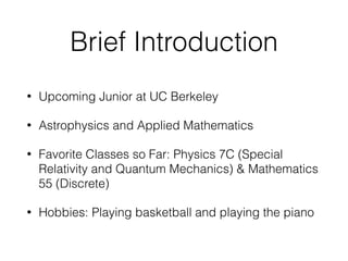 LBNL Undergraduate Presentation | PPT