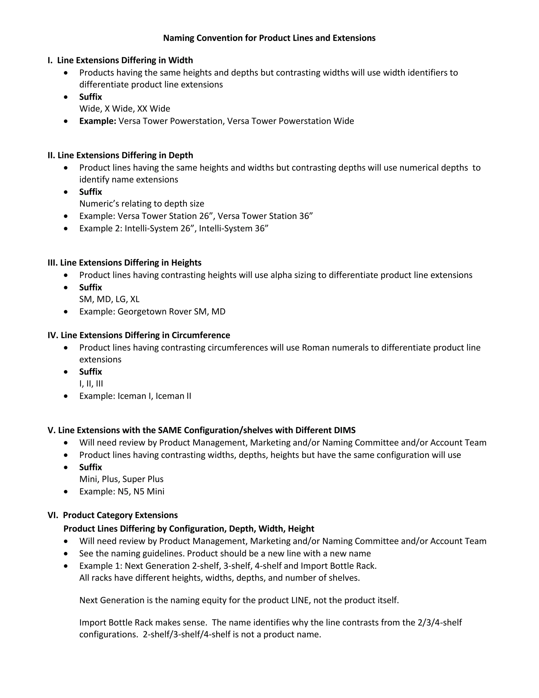 Product Naming Guidelines | PDF | Business | Business and Finance