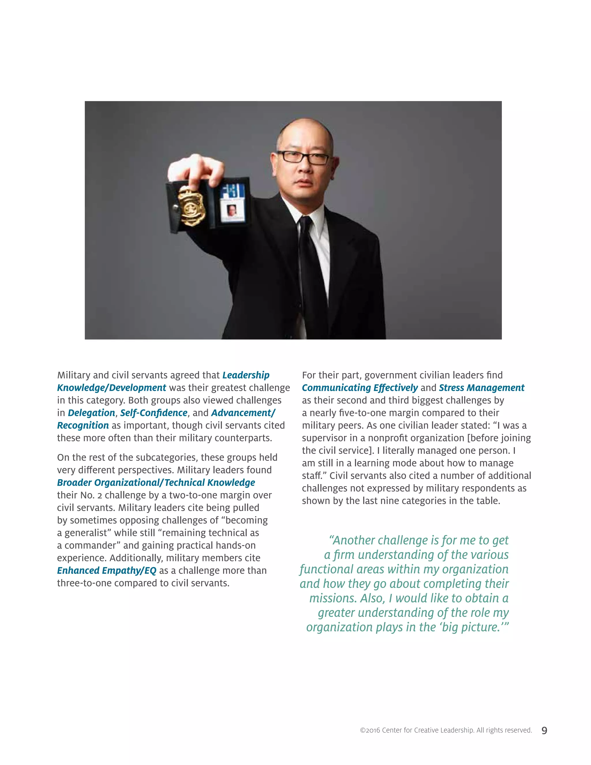 Comparing Leadership Challenges 1 - Military vs Civil Service | PDF