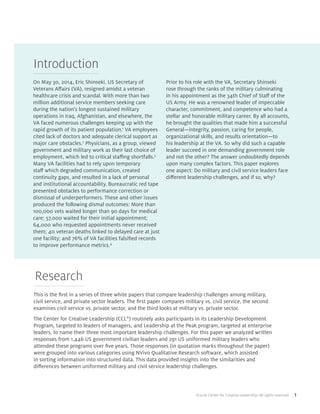 Comparing Leadership Challenges 1 - Military vs Civil Service | PDF