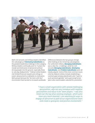 Comparing Leadership Challenges 1 - Military vs Civil Service | PDF