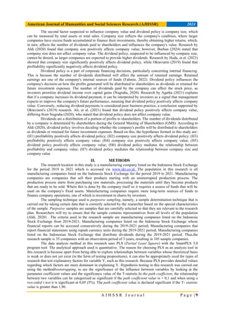 Dividend Policy as a Mediator between Profitability, Firm Size, and Firm Value in Indonesian ...