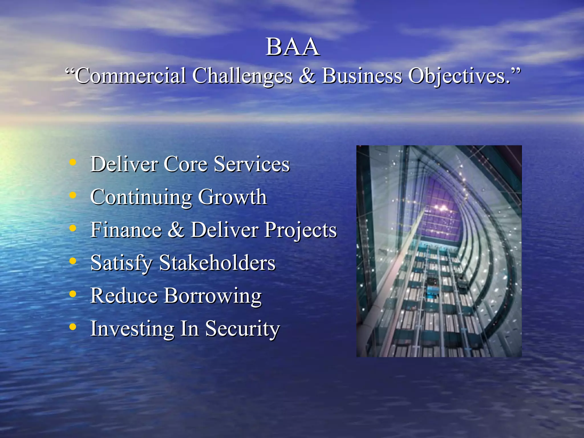 Presentation to BAA | PPT