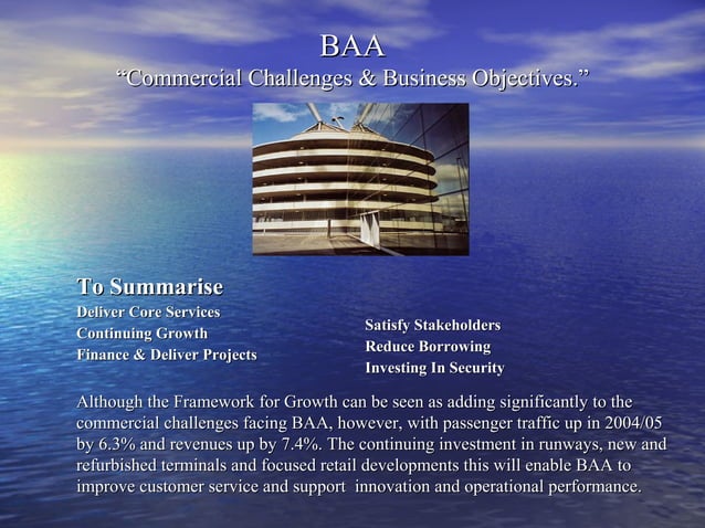 Presentation to BAA | PPT