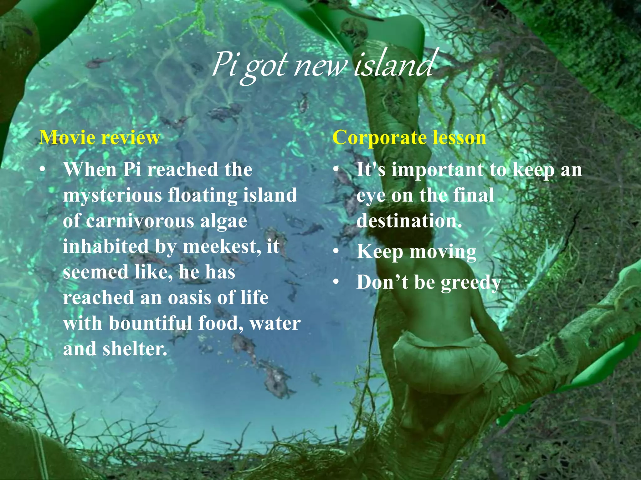 Movie review of LIFE OF PI | PPTX