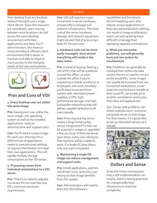 VDI Cost benefit analysis | PDF