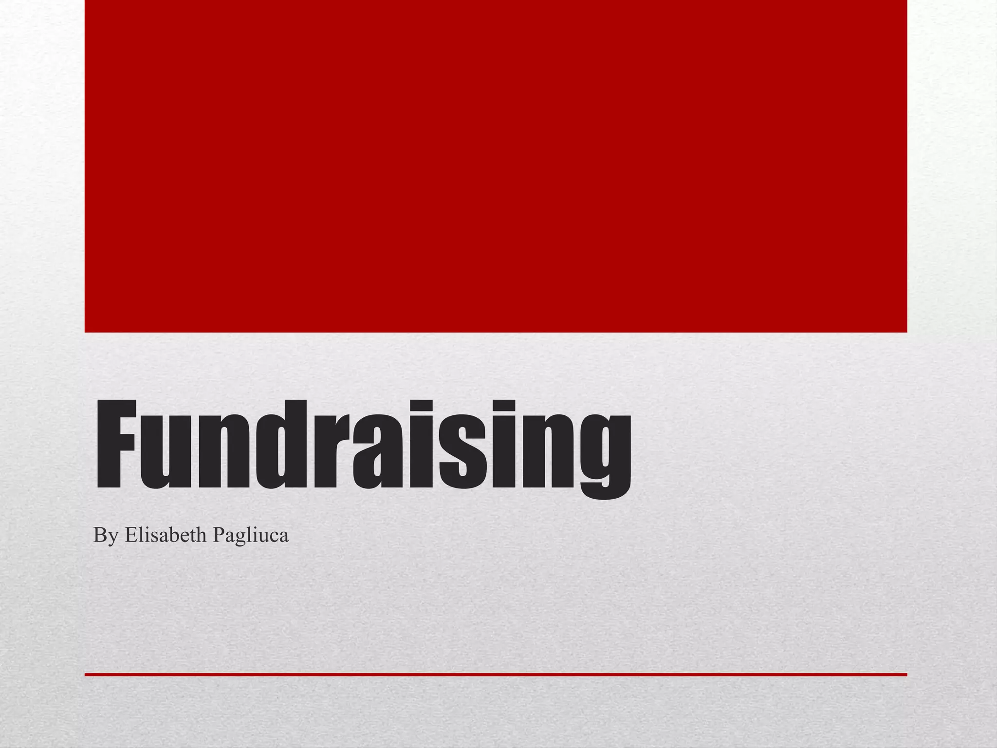 Fundraising Presentation Pptx