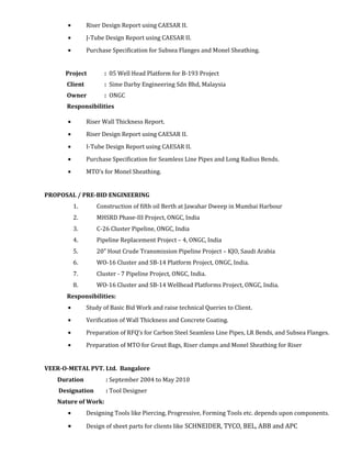 MOHAN KUMAR S | DOC | Civil Engineering Industry | Industries