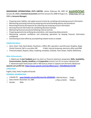 CV Arshad | PDF