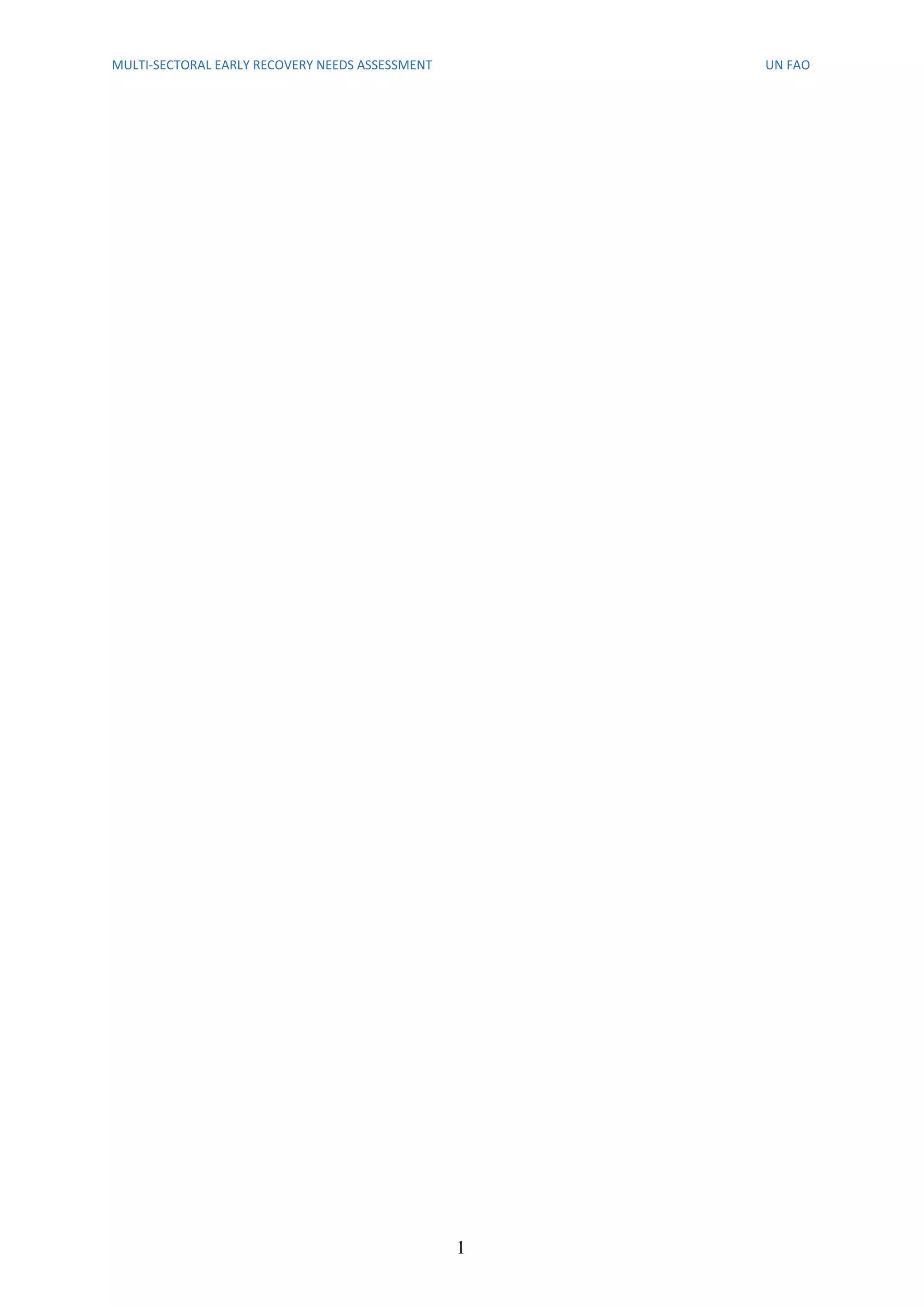 Survey Report-Post-disaster needs-2016s | PDF