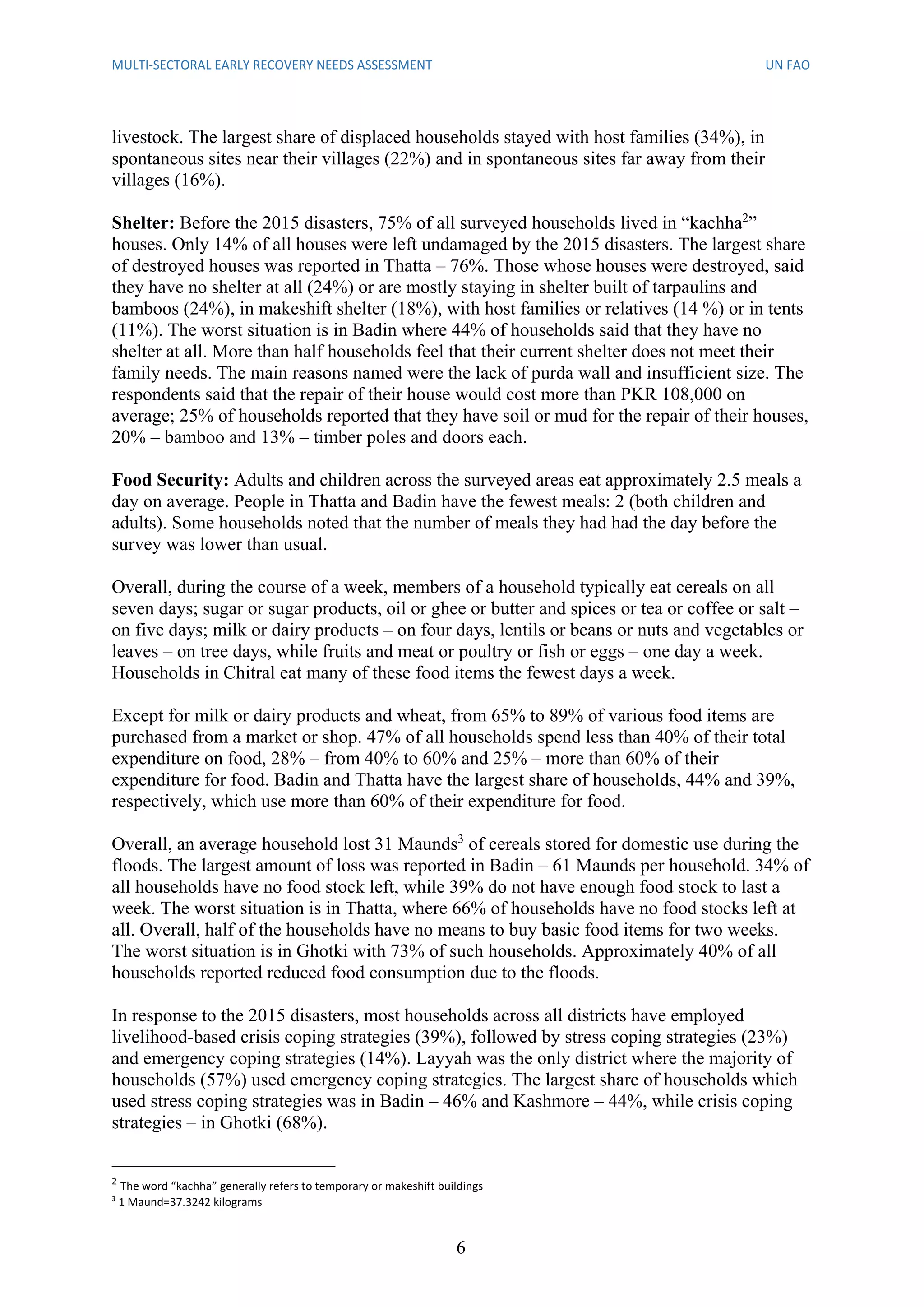 Survey Report-Post-disaster needs-2016s | PDF