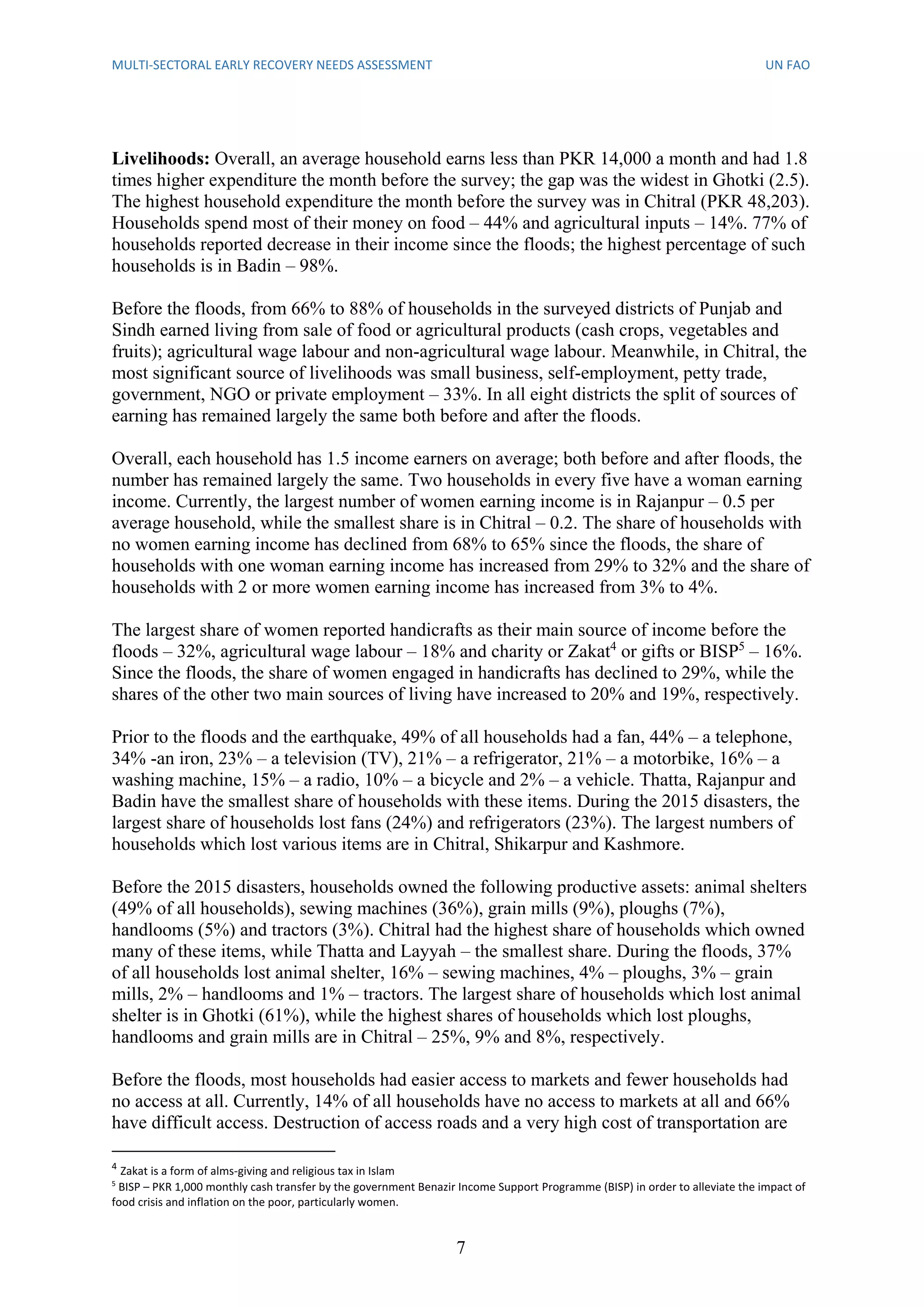 Survey Report-Post-disaster needs-2016s | PDF