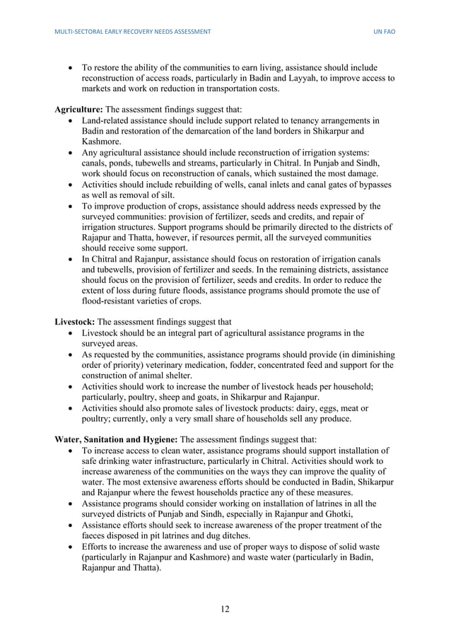 Survey Report-Post-disaster needs-2016s | PDF