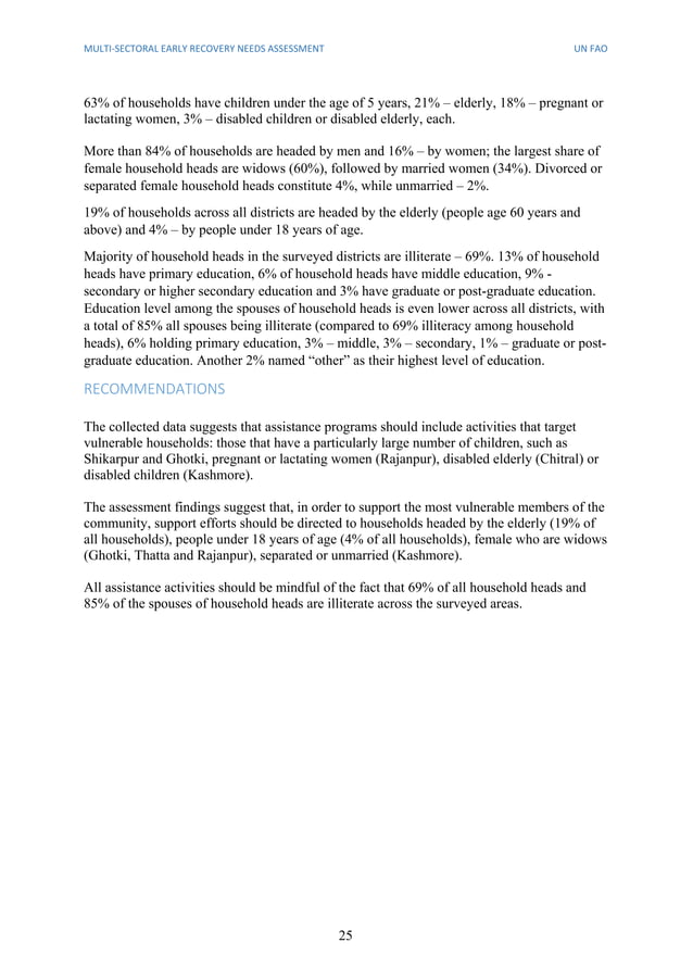 Survey Report-Post-disaster needs-2016s | PDF