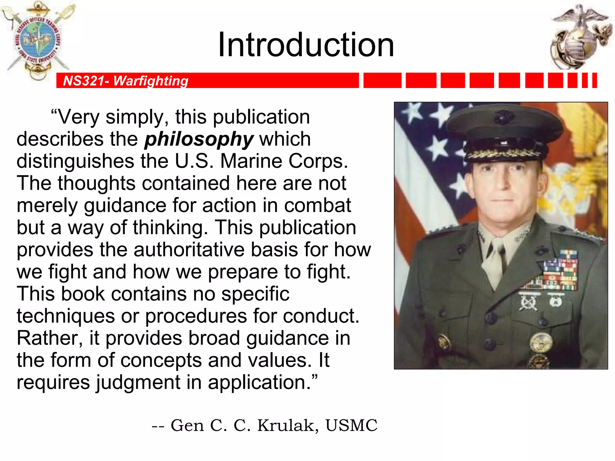 NS421_Evolution_of_Warfare_Warfighting | PPT