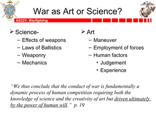 NS421_Evolution_of_Warfare_Warfighting | PPT