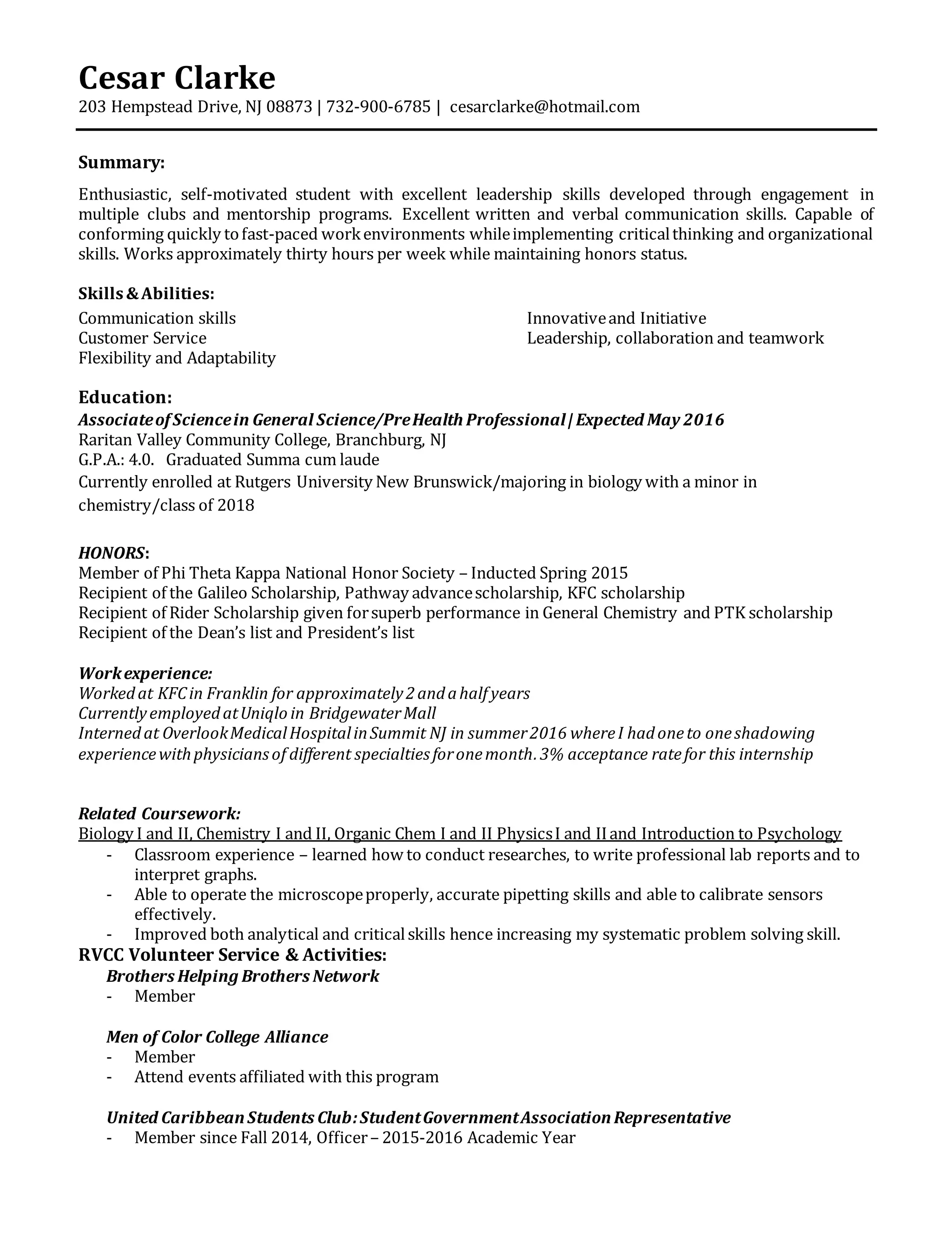 Cesar's Resume (1) | PDF