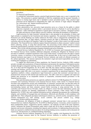 BANK’S ROLE IN SAFEGUARDING THE CONFIDENTIALITY OF THEIR CUSTOMERS ...