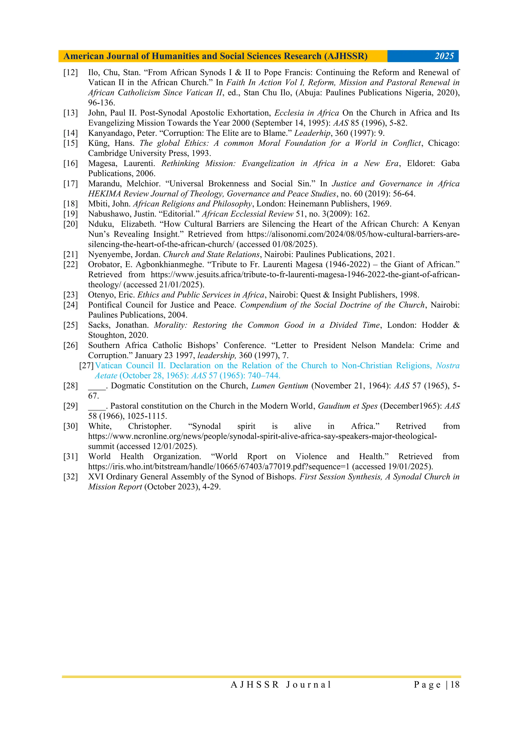 Unity in Diversity: Towards a Synodal Path in African Ecclesiology | PDF