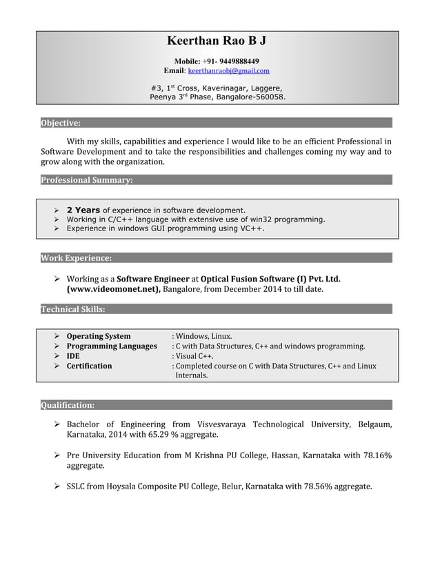 Keerthan Rao Resume | PDF