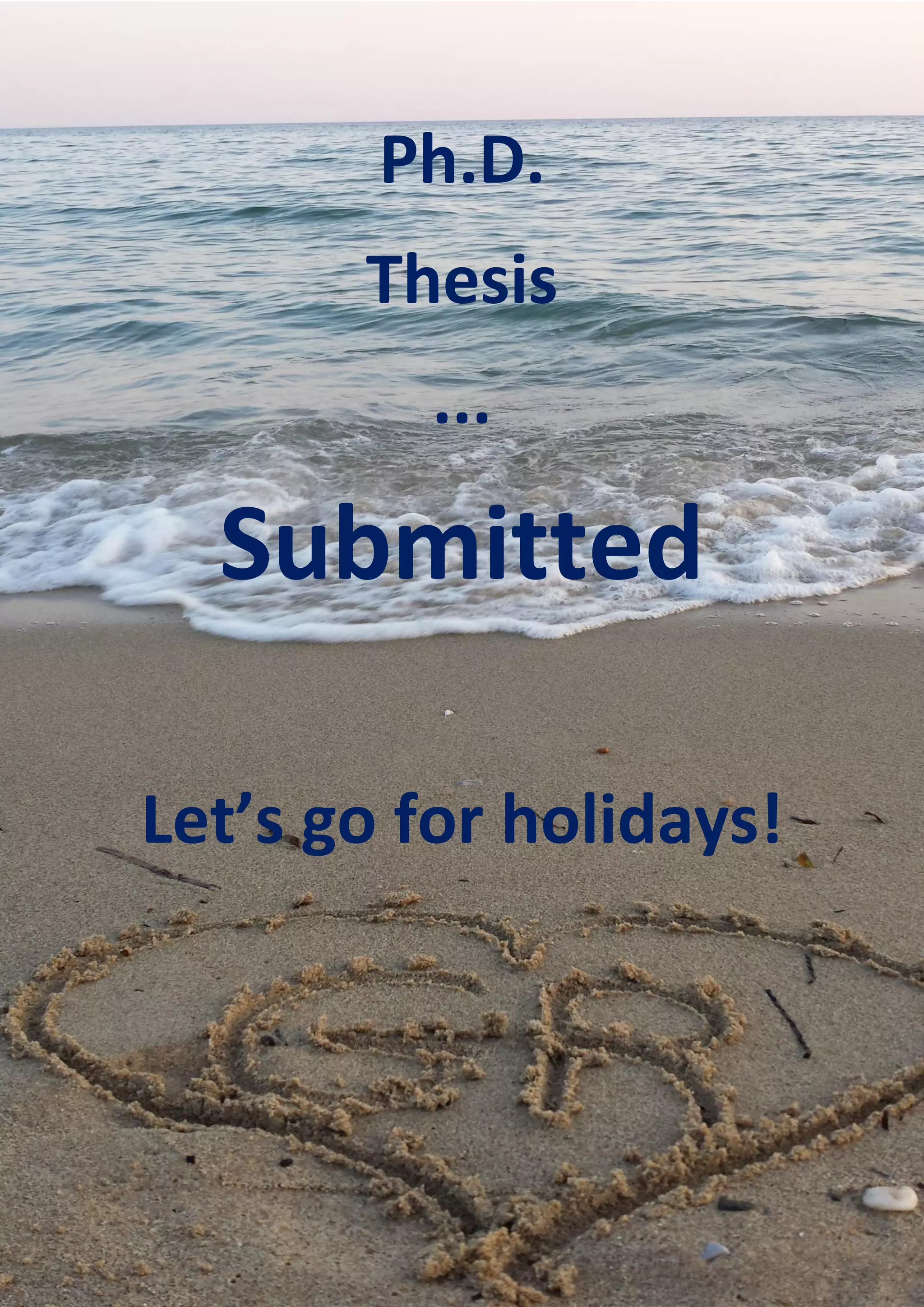 Ph.D. thesis submitted | PDF