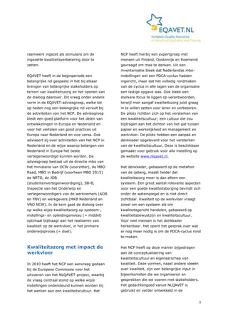 EQAVET in Nederland | PDF