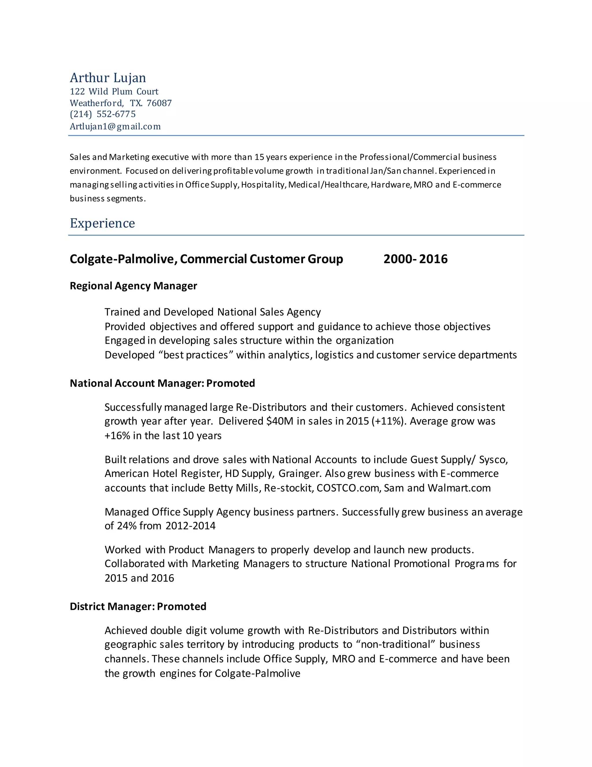 Arthur Lujan Resume | DOCX