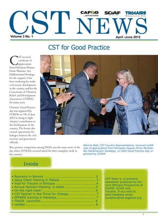 CST Newsletter April - June 2012 | PDF