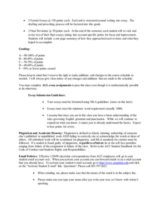 Syllabus English 121 | DOCX