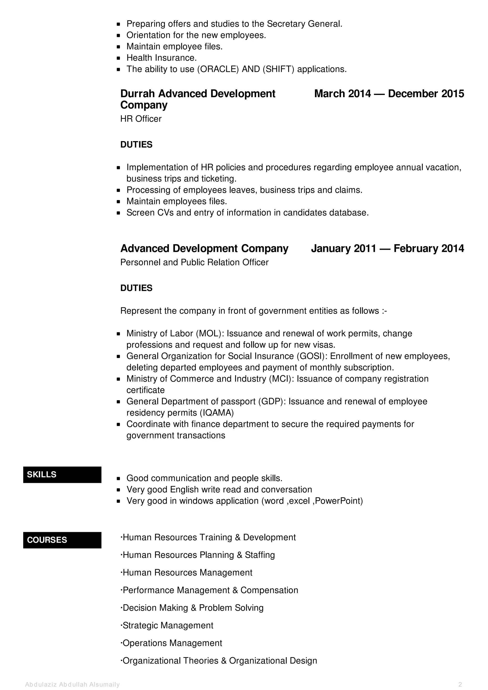 My_CV | PDF | Human Resources | Business