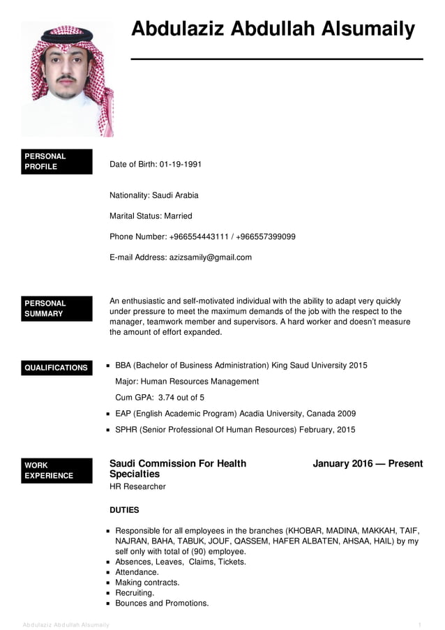 My_CV | PDF | Human Resources | Business