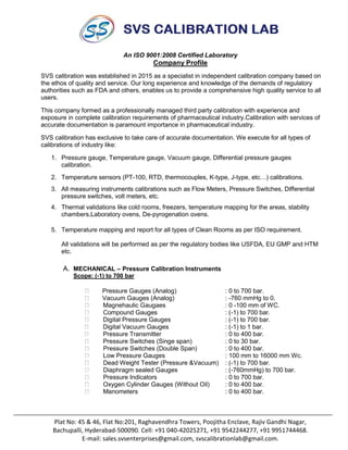 SVS Firm Profile | PDF