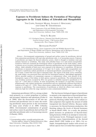 Tim Capps Masters Degree Publication | PDF