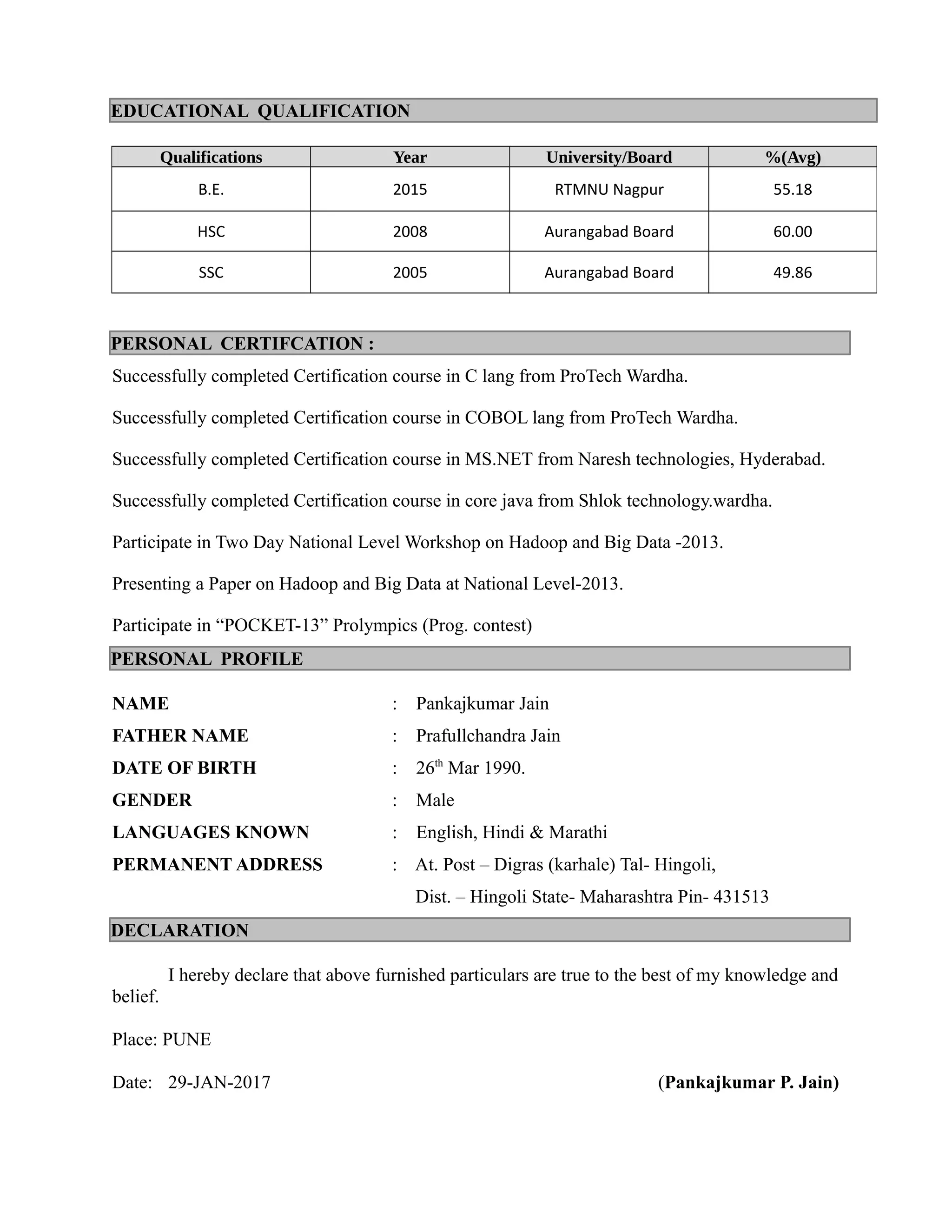 PANKAJ_(RESUME) | DOC