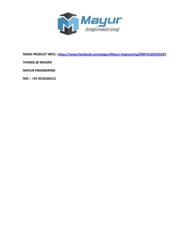 MAYUR ENGINEERING CATLOG new | PDF
