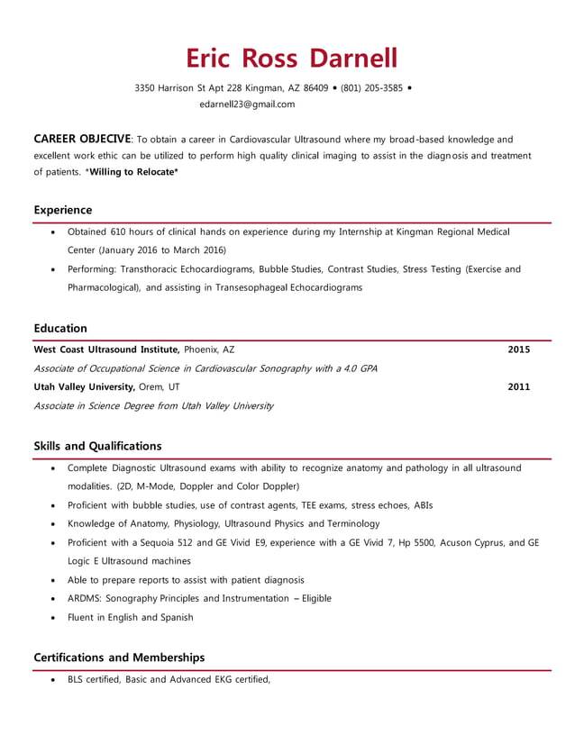 Graduation Echo Resume | PDF
