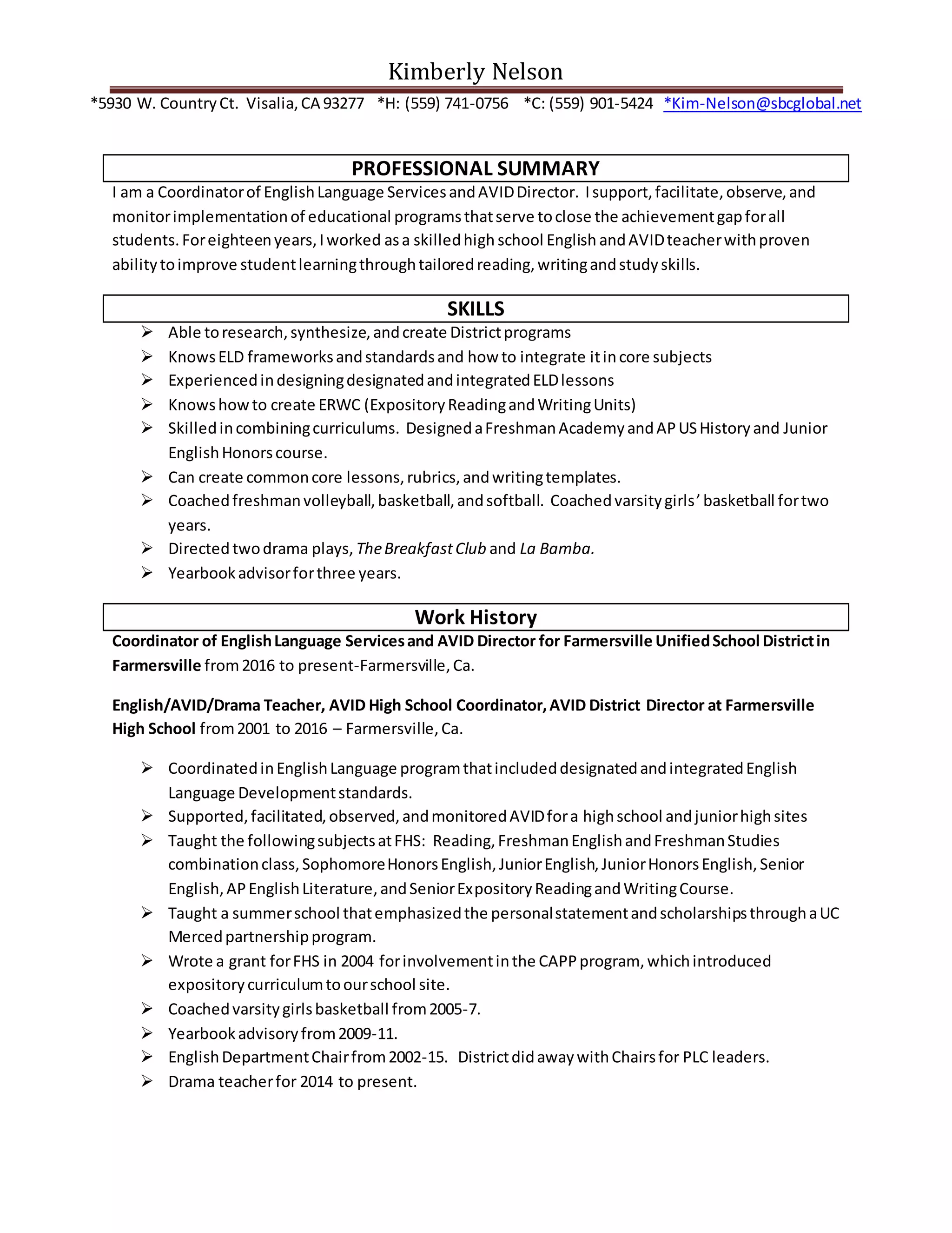 Kimberly Nelson Resume (1) | PDF