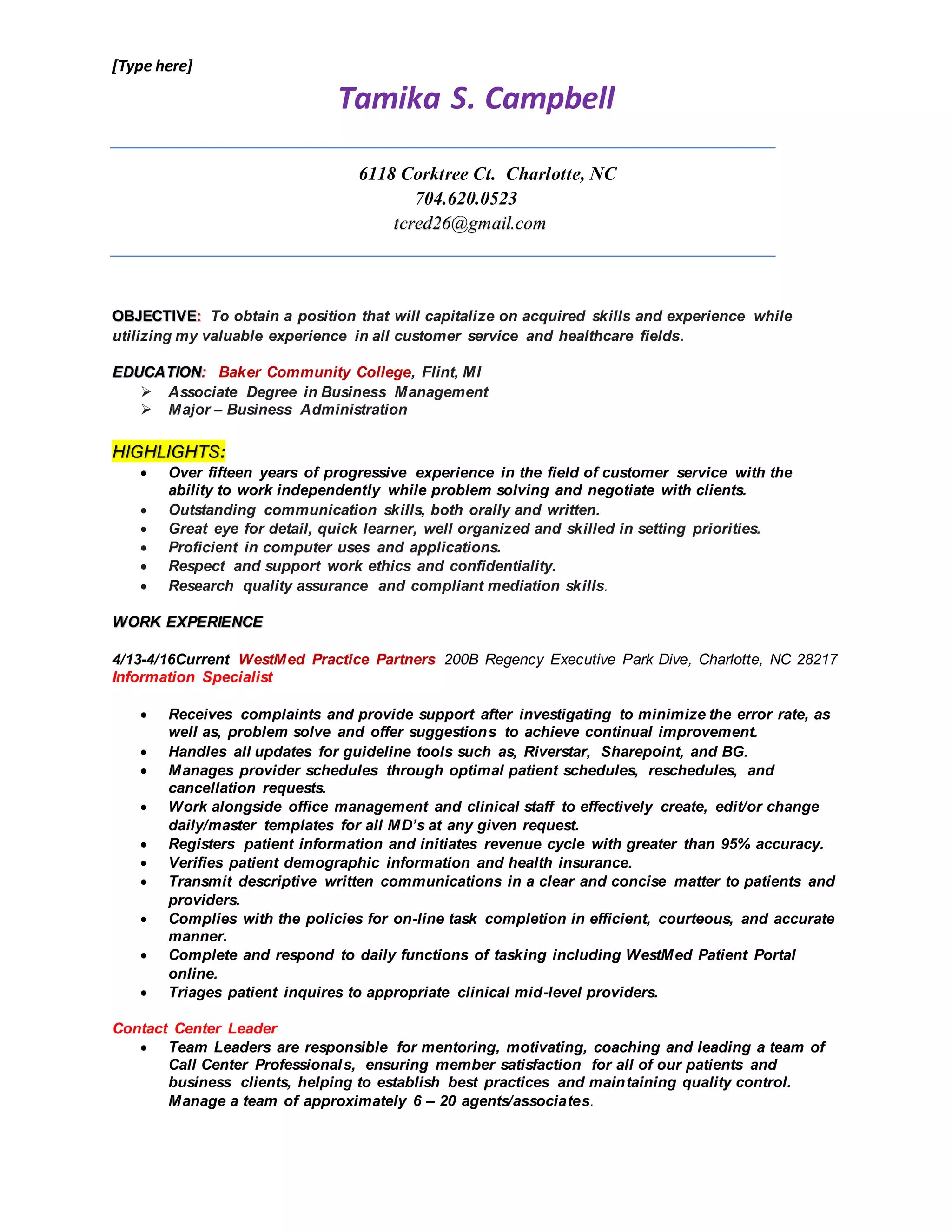 Tamika Campbell - Resume (3) | DOCX