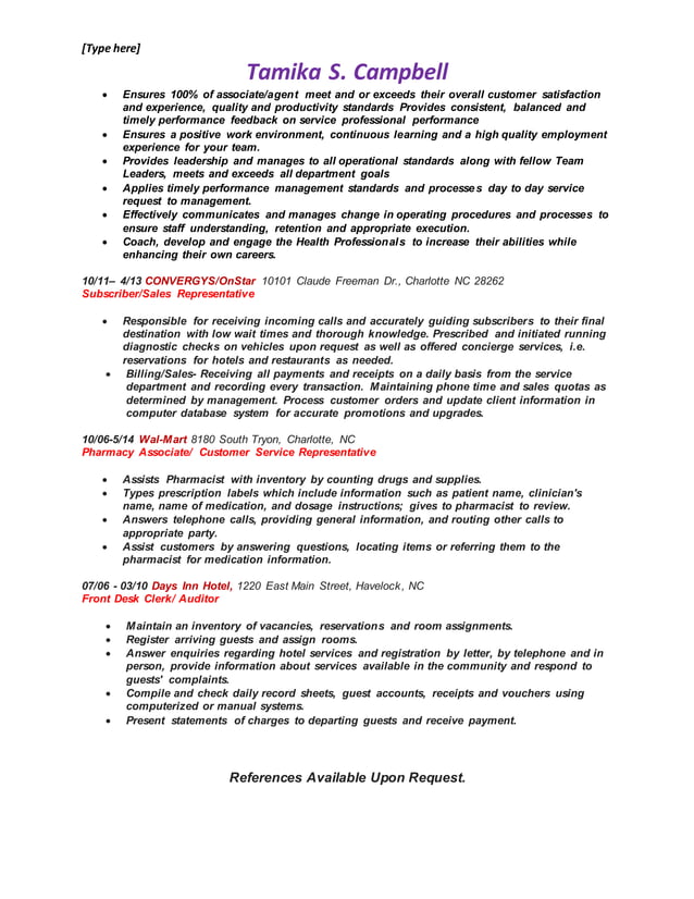 Tamika Campbell - Resume (3) | PDF