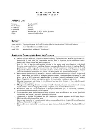 CV-moshirahassan-Jan2016 | PDF