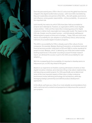 The 2017 CIO Roadmap to Project Success_Final | PDF
