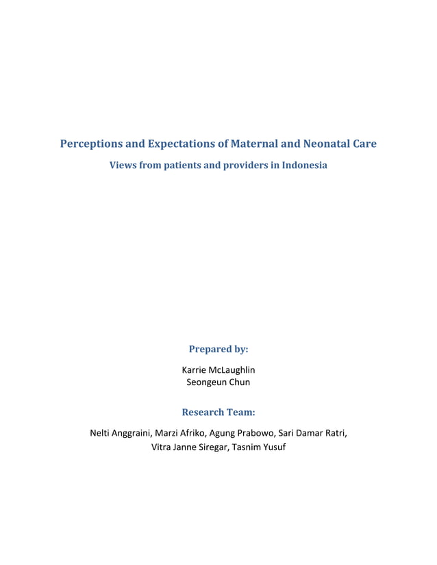 Health perceptions and expectations | PDF