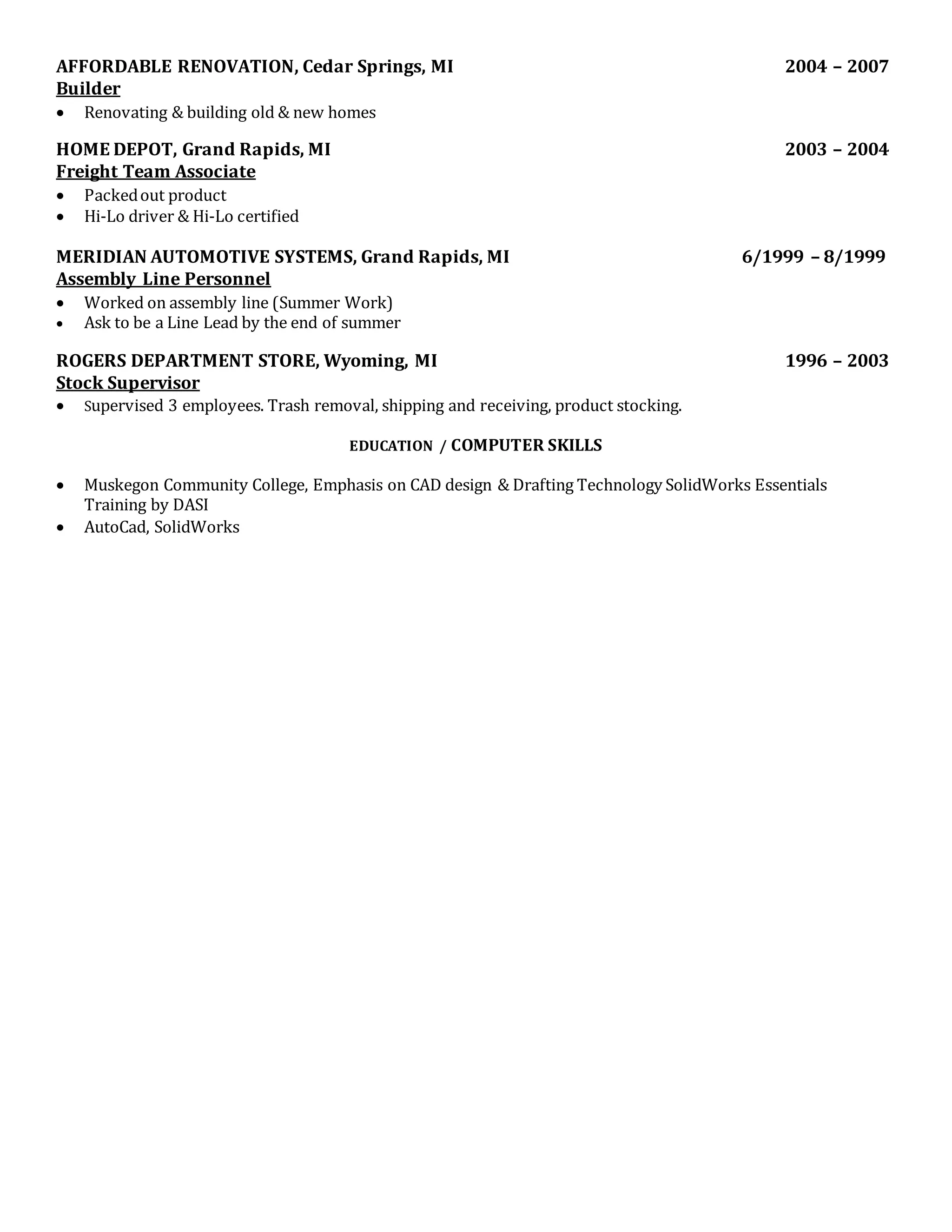 Schutter Resume FORMATTED (2) | DOCX