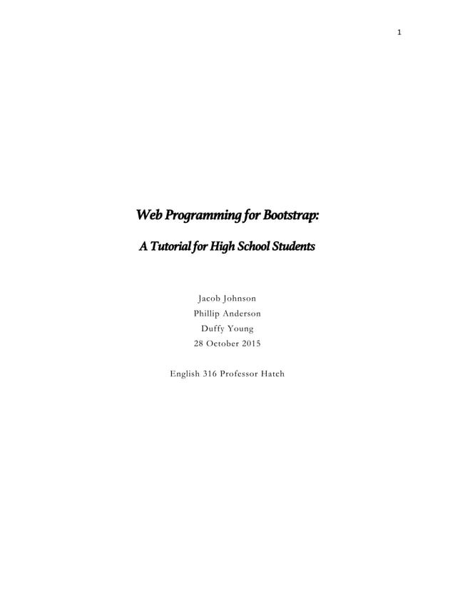 WebProgrammingTutorial | PDF
