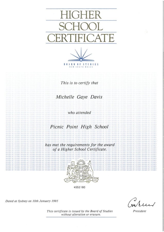 Higher school certificate | PDF