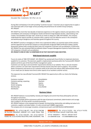 Company Profile July 2016 | PDF