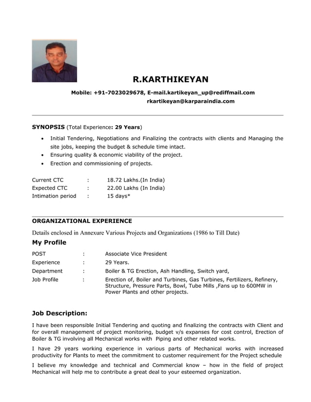 R.karthikeyan-CV | PDF
