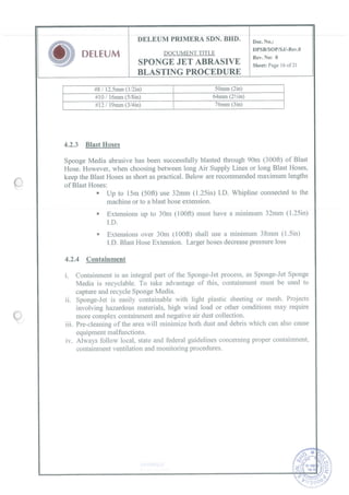 SOP BLASTING | PDF | Free Download