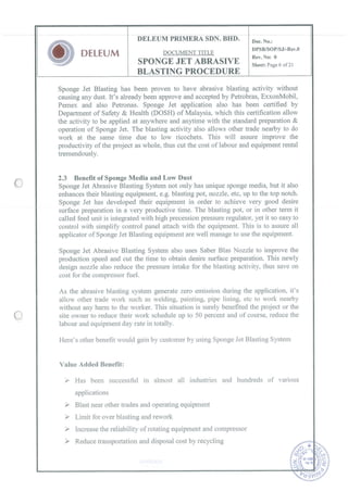 SOP BLASTING | PDF
