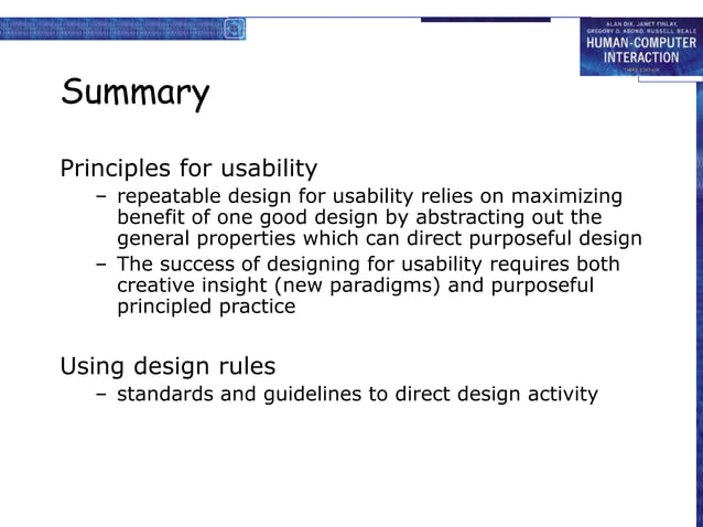 Design rules Human computer interaction.ppt